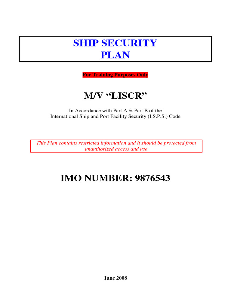 Training SSP-MV Liscr | PDF | Water Transport | Shipping