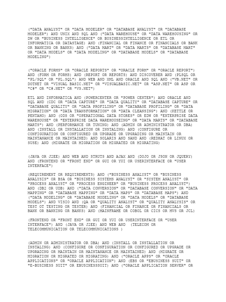 Boolean Search String | PDF | Data Warehouse | Web Service