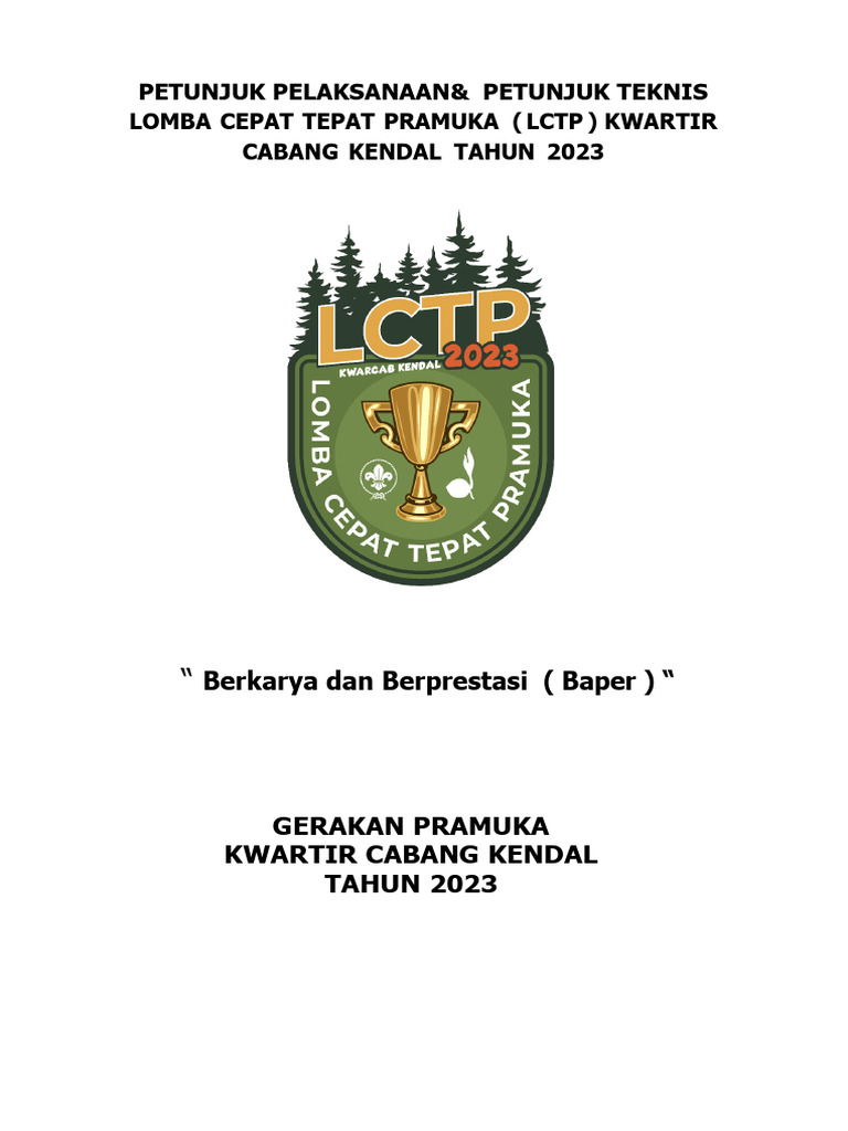 Juklak Juknis LCTP | PDF