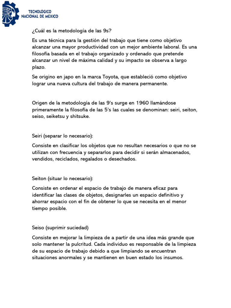 9's | PDF | Planificación