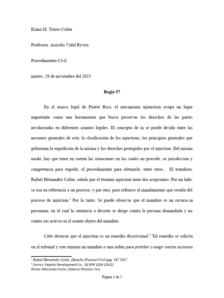 Regla 57 y 59: Injunctions y Sentencias Declaratorias en Puerto Rico ...