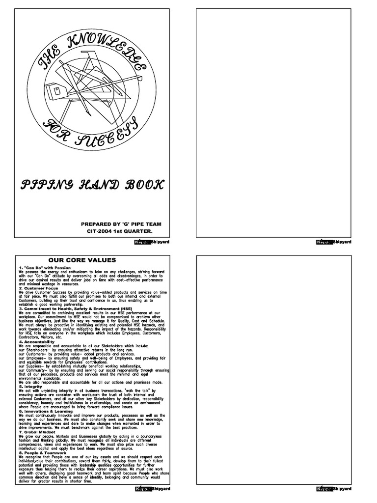 Keppel Piping Hand Book | PDF
