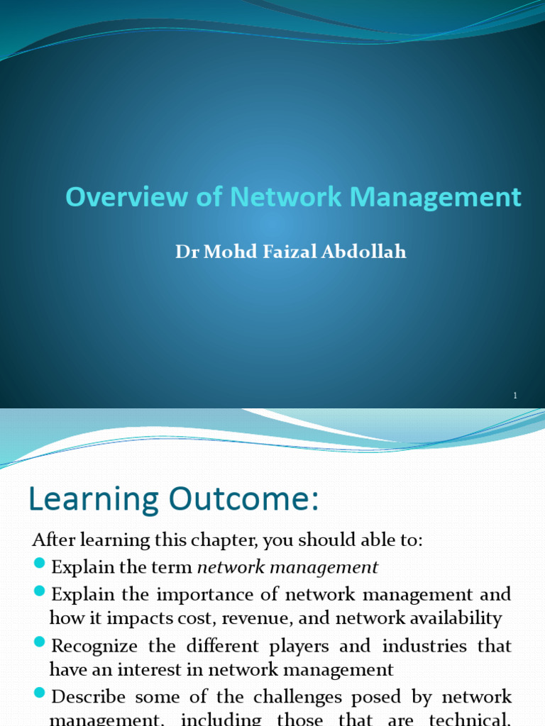 Overview of Network Management-Chapter 3-151020 | PDF | Computer Network | Computing