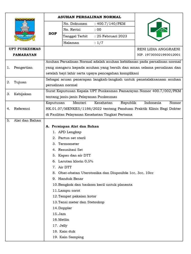 SOP APN 2023 Baru | PDF