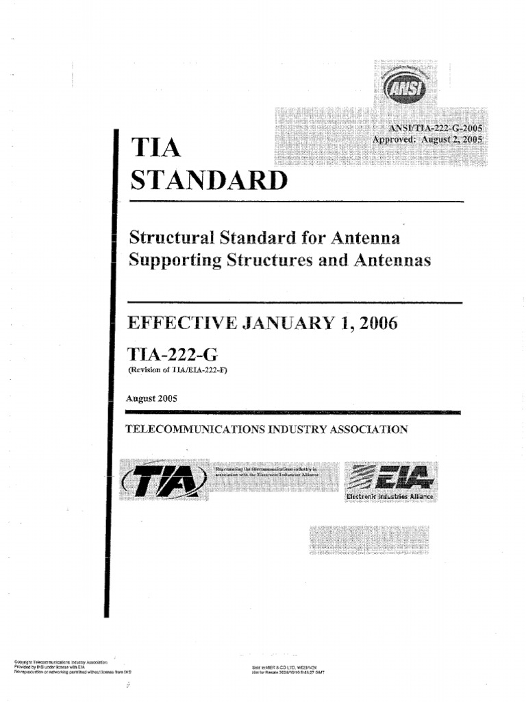 ANSI TIA EIA-222-G