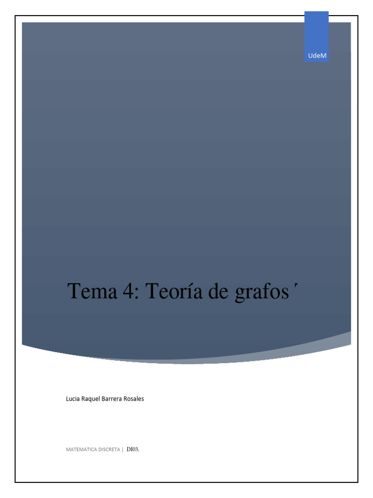 Teoria de Grafos | Descargar gratis PDF | Teoría de grafos | Álgebra de Boole
