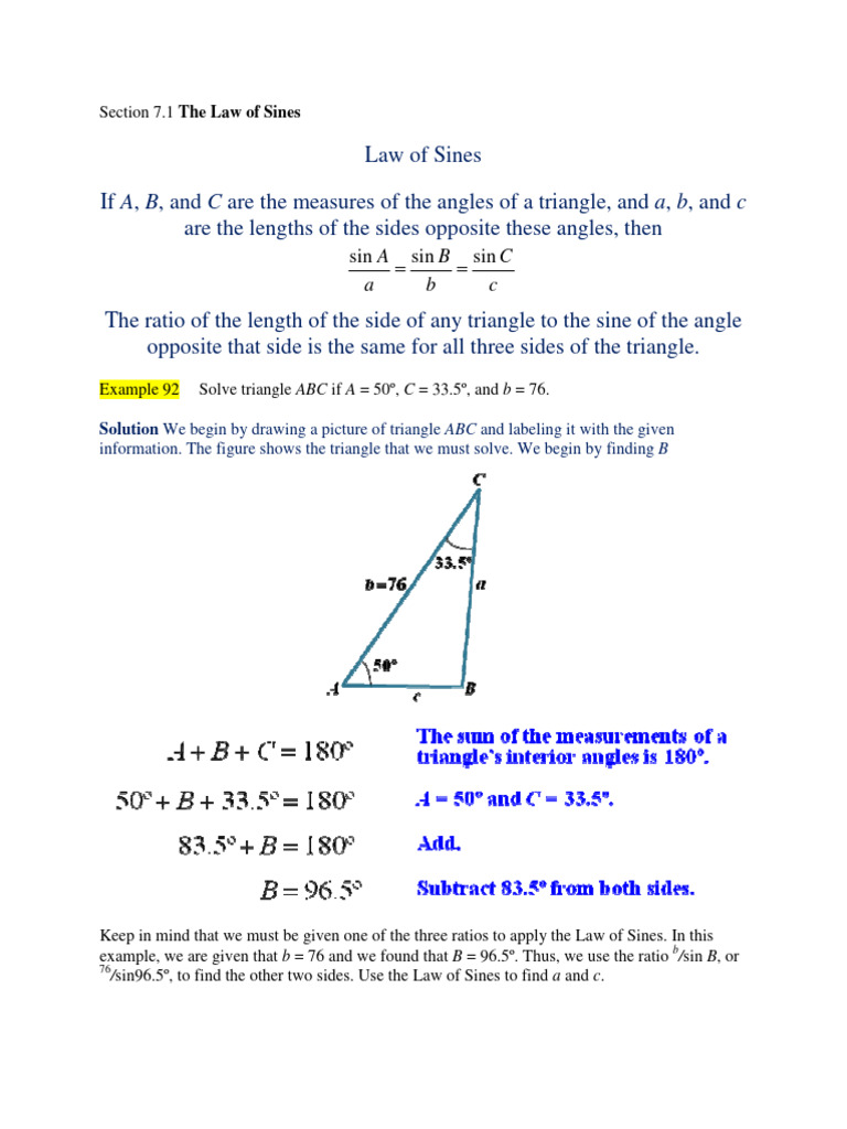 Trigonometry Lecture Notes_part3 | PDF | Triangle | Euclidean Vector
