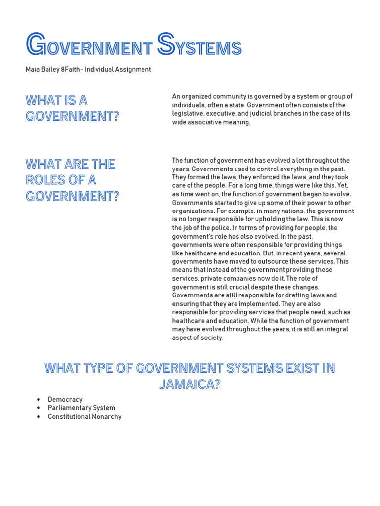 Government Systems | PDF | Democracy | Political Ideologies