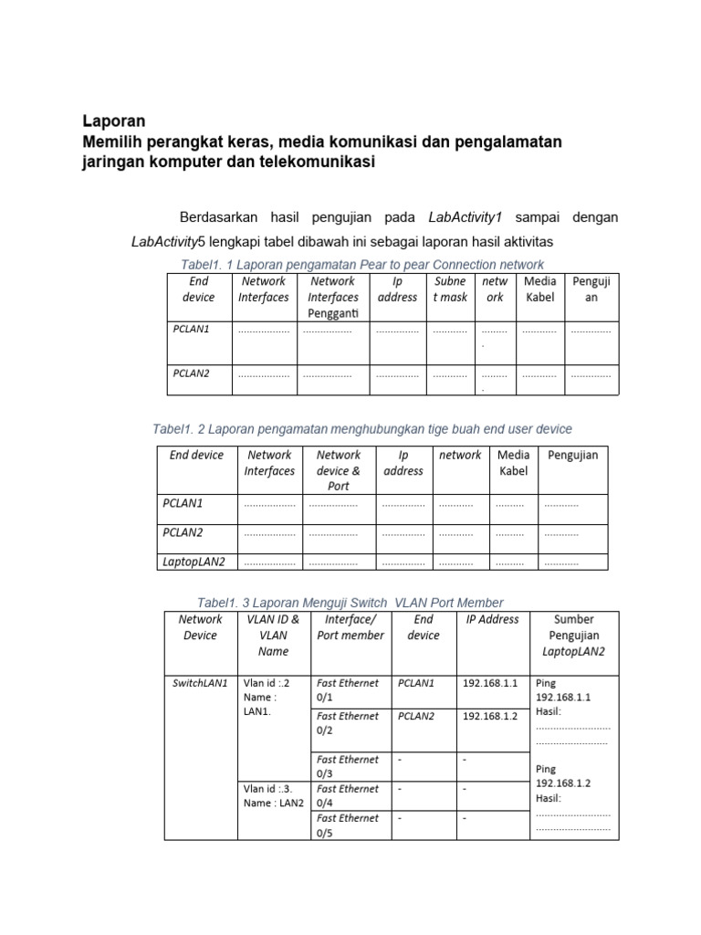 1.3.laporan Aktivitas Memilih Perangkat Keras | PDF | Computer Network | Router (Computing)