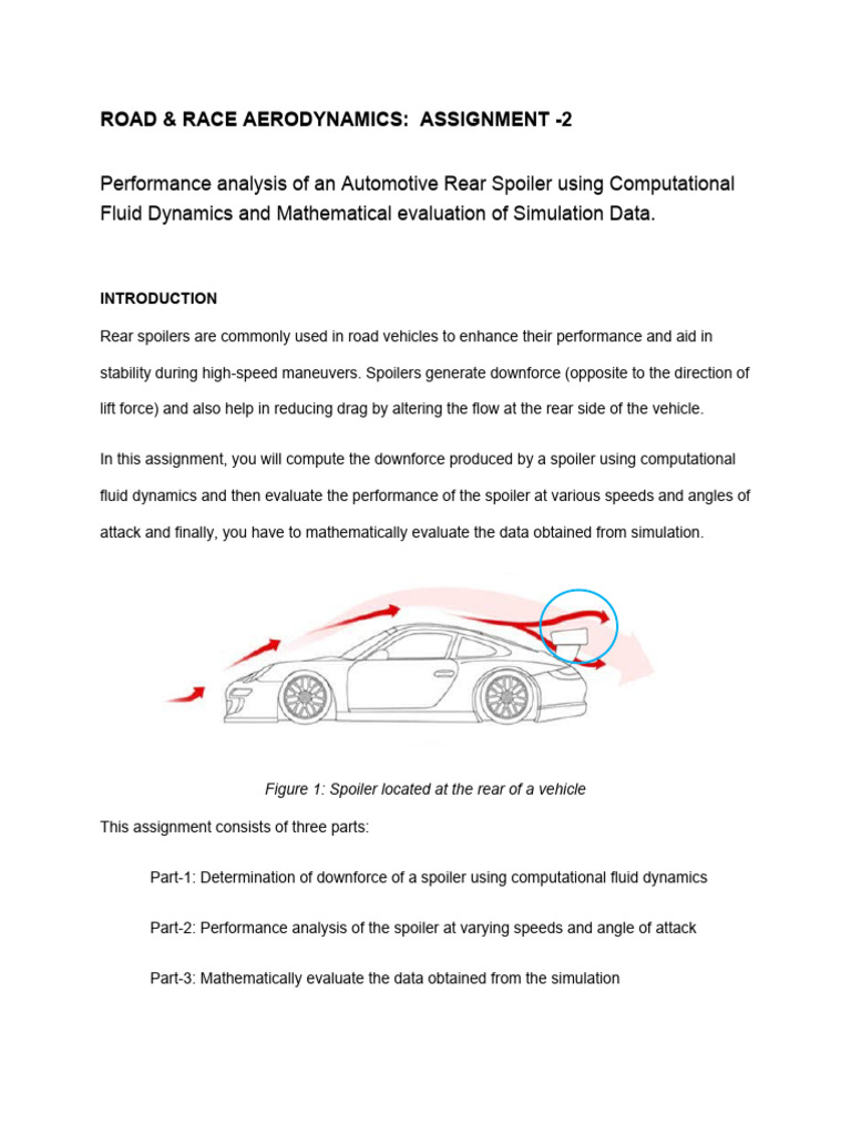 Automotive Spoiler CFD Performance Analysis | PDF | Fluid Dynamics ...
