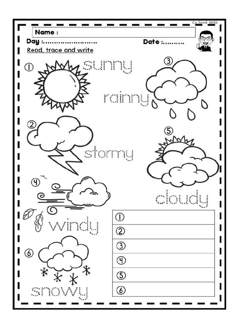 Worksheet Weather | PDF