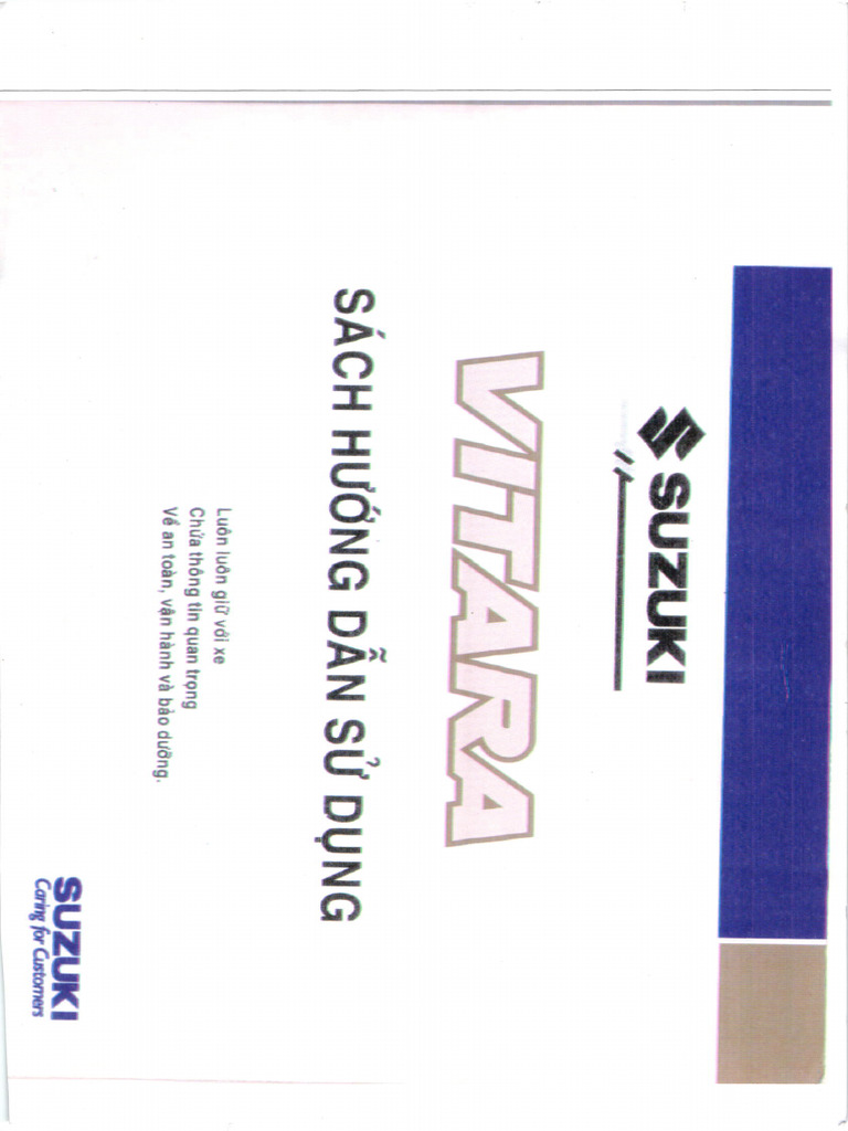 Sach Huong Dan Xe Suzuki Vitara | PDF
