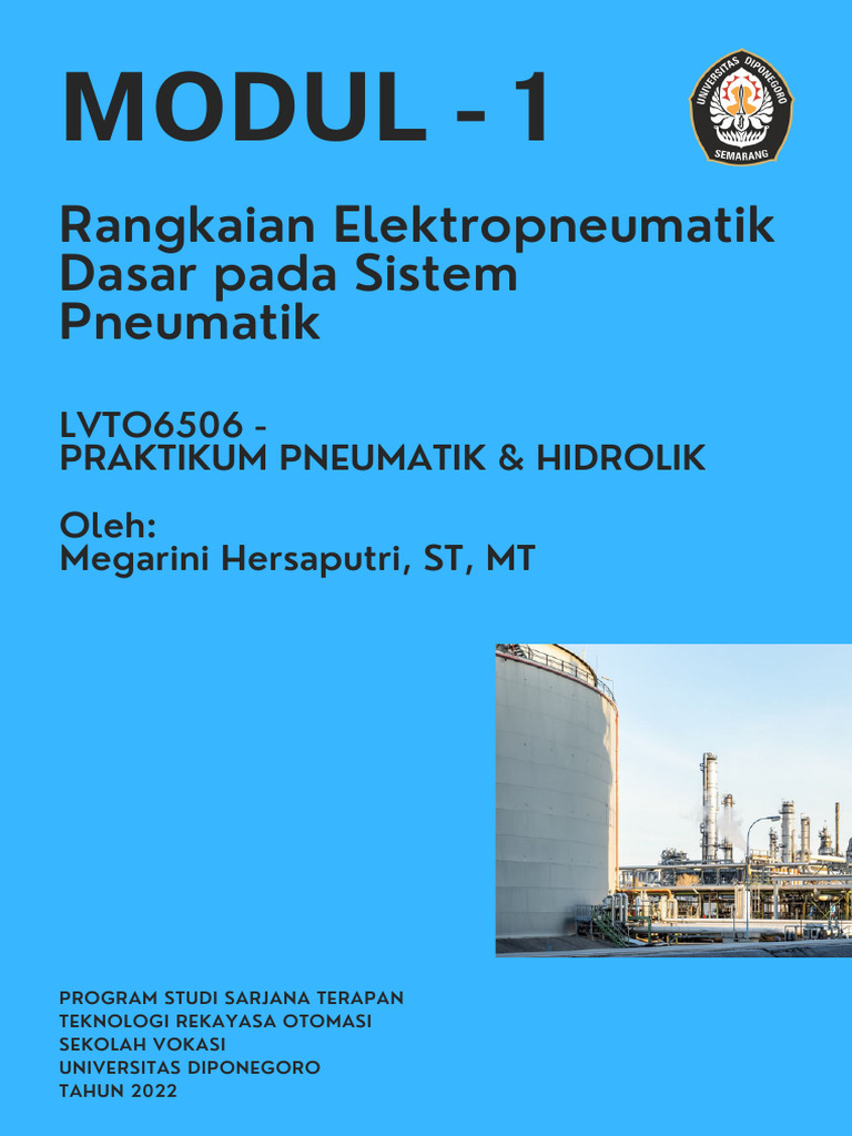 Modul 1 Praktikum Pneumatik Dan Hidrolik TRO Tahun 2022 | PDF