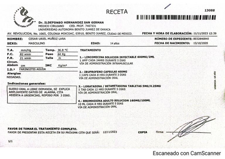 Receta Médica | PDF