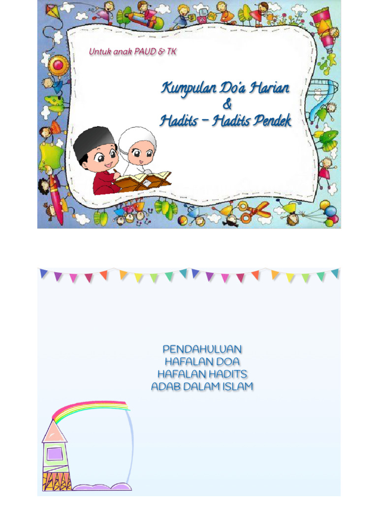 Hafalan Hadits Pendek untuk Anak TK | PDF