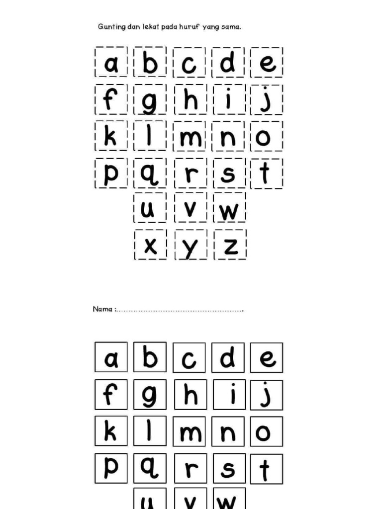 Abc Gunting&tampal | PDF
