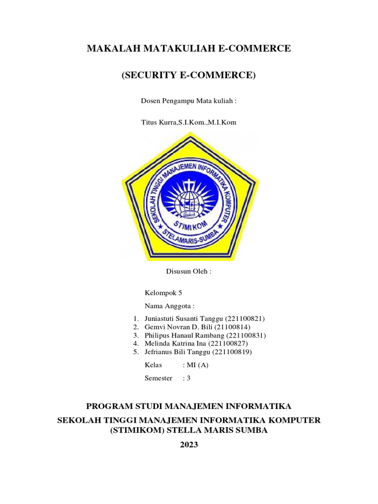 Makalah E Commerce 1 | PDF | Komputer