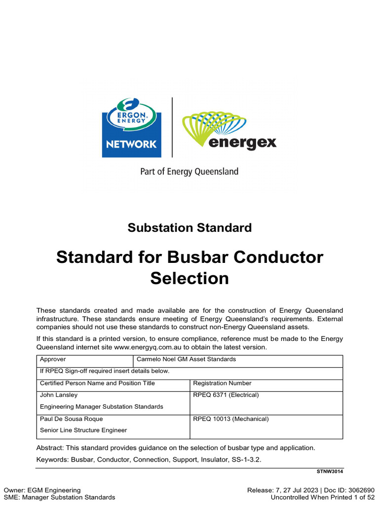 Standard For Busbar Conductor 3062690 | PDF | Electrical Conductor ...