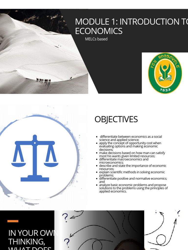 Module 1 - Introduction To Economics - AP9 | Download Free PDF ...