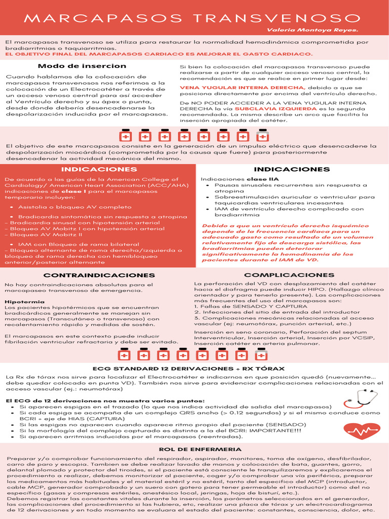 Indicaciones y complicaciones del marcapasos | PDF | Sistema ...