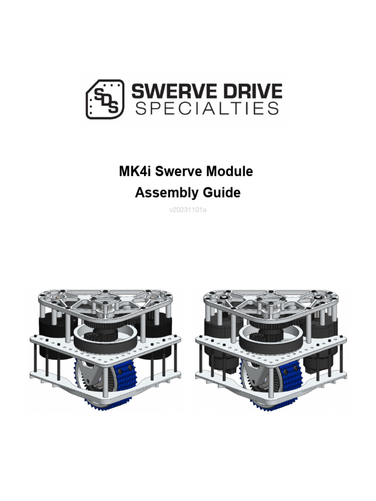 SDS MK4i Swerve Modules Assembly Guide | PDF | Screw | Gear