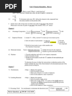 Moles & Stoichiometry Cheat Sheet | PDF | Mole (Unit) | Physics