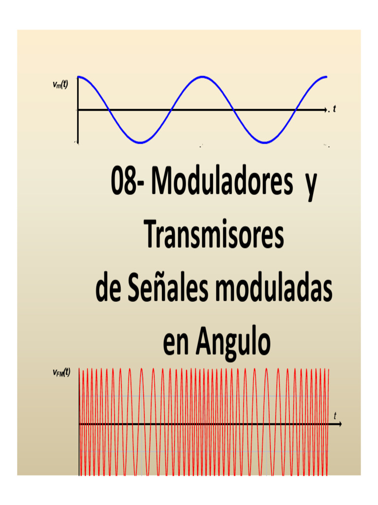 08 Moduladores y Transmisores de FM 1 | PDF | Modulación de frecuencia | Inalámbrico