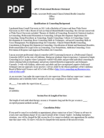 MFT Weekly Experience Log Form | PDF | Career & Growth