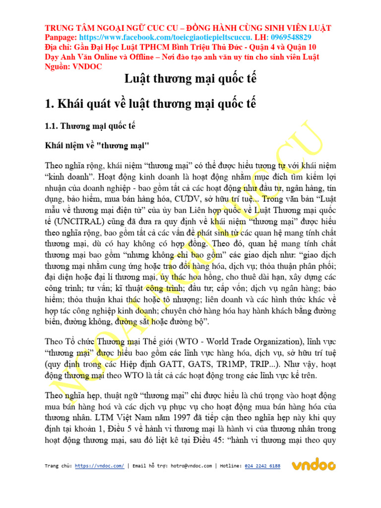 Đề cương TMQT | PDF