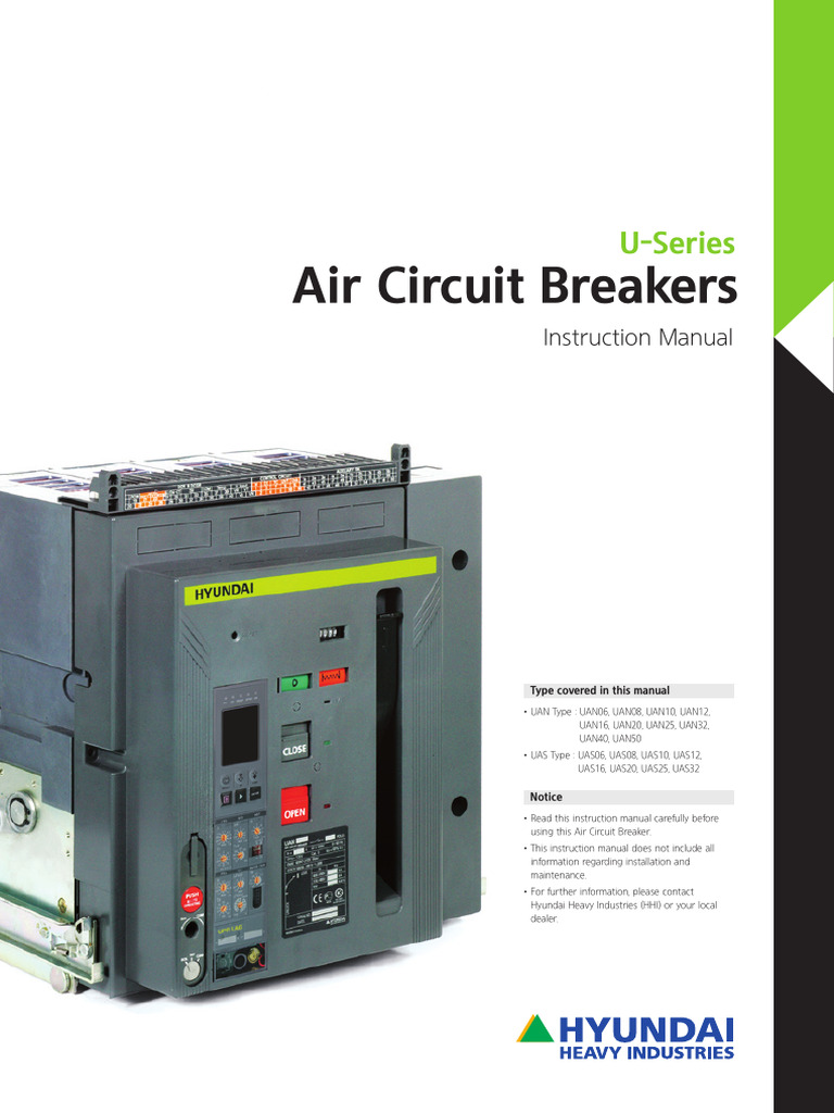 Uan Uas Acb Manual | PDF | Electric Arc | Inductor