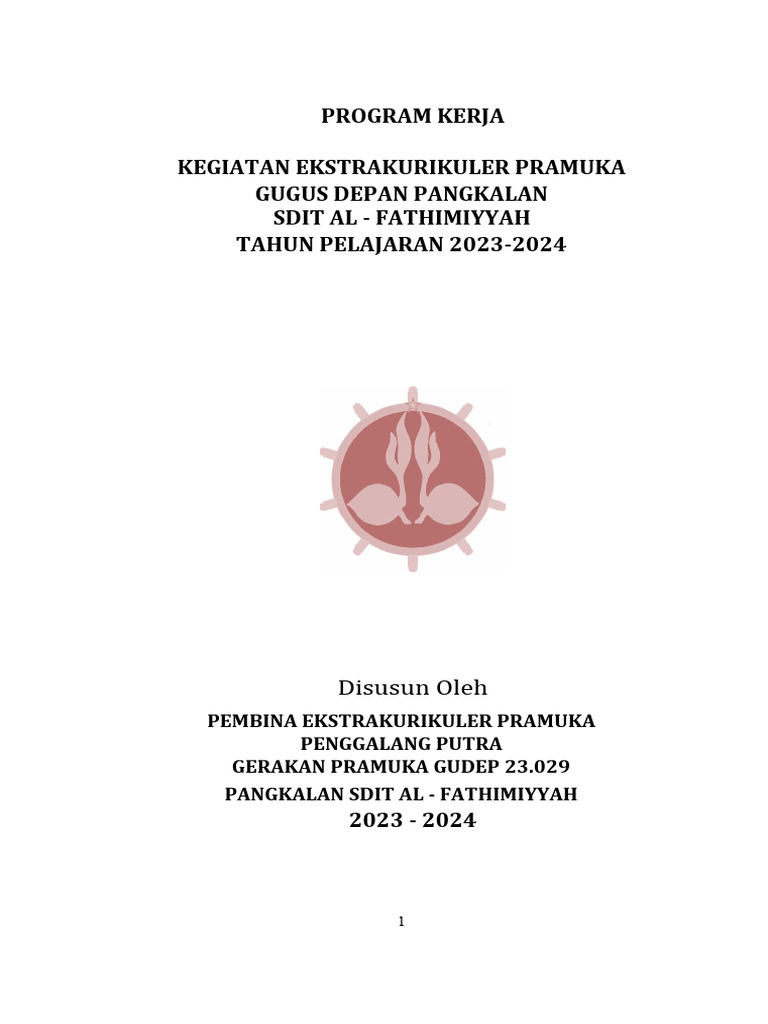 PROGRAM KERJA PRAMUKA PDF Dikonversi | PDF
