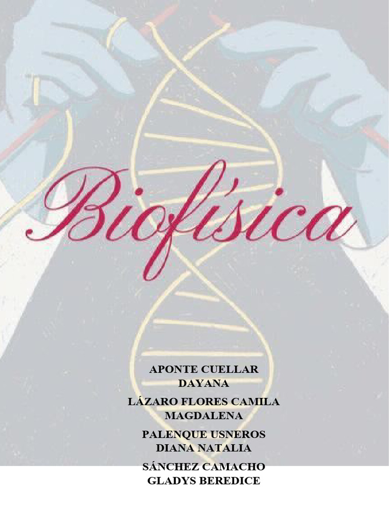 Biofisica trabajo | PDF | Fuerza | Las leyes del movimiento de Newton