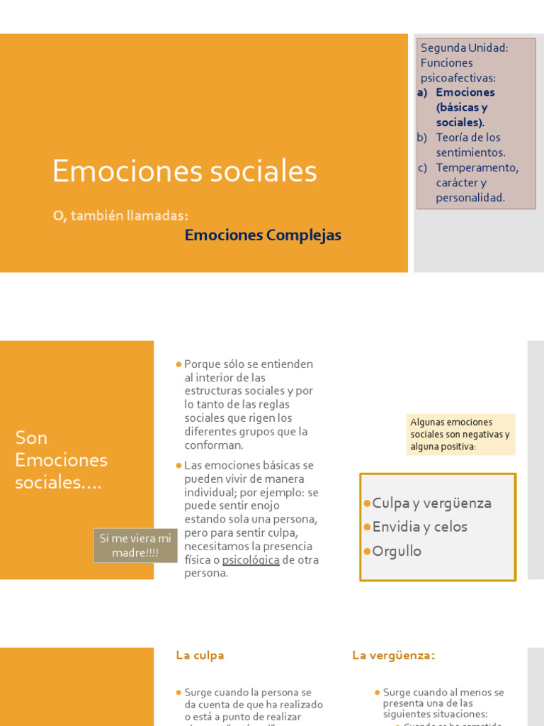 Emociones Sociales | PDF