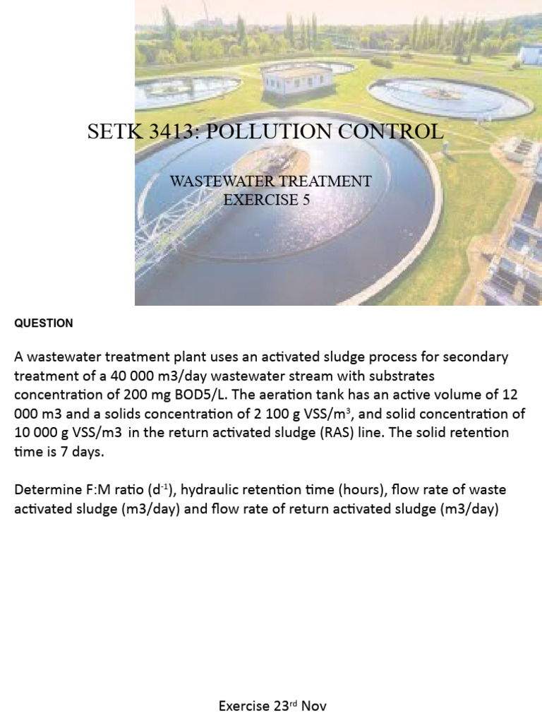 Exercise 5 | PDF | Sewage Treatment | Biodegradable Waste Management