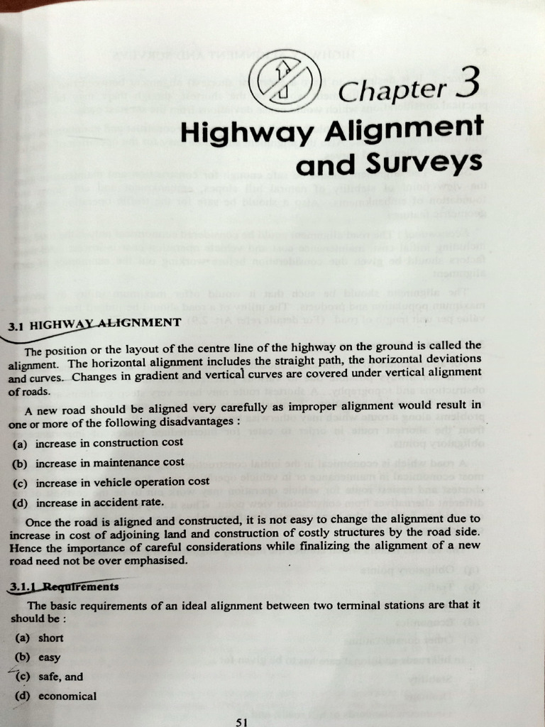 Chapter 3 Highway Alignment | PDF