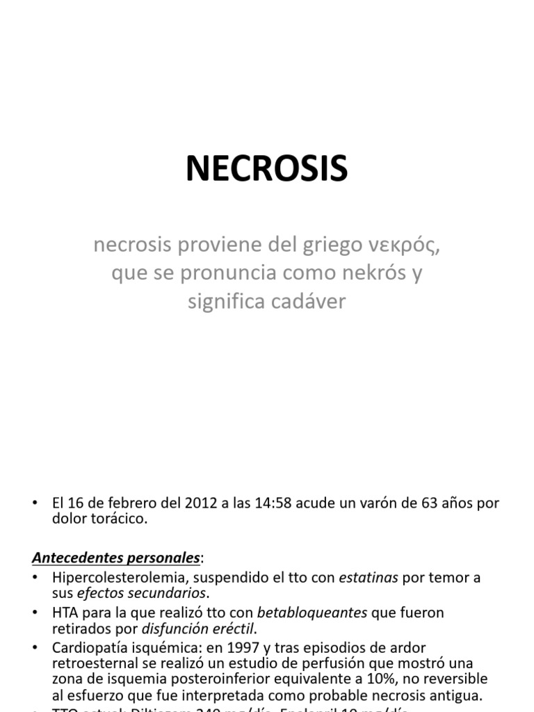 NECROSIS | PDF | Diabetes | Infarto de miocardio