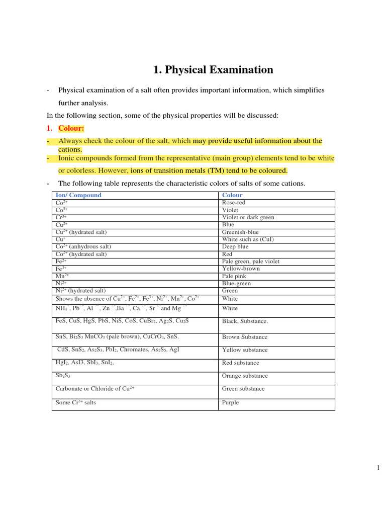 SCCH 211 BACE Part For Exam 2023 | PDF | Ammonium | Hydroxide