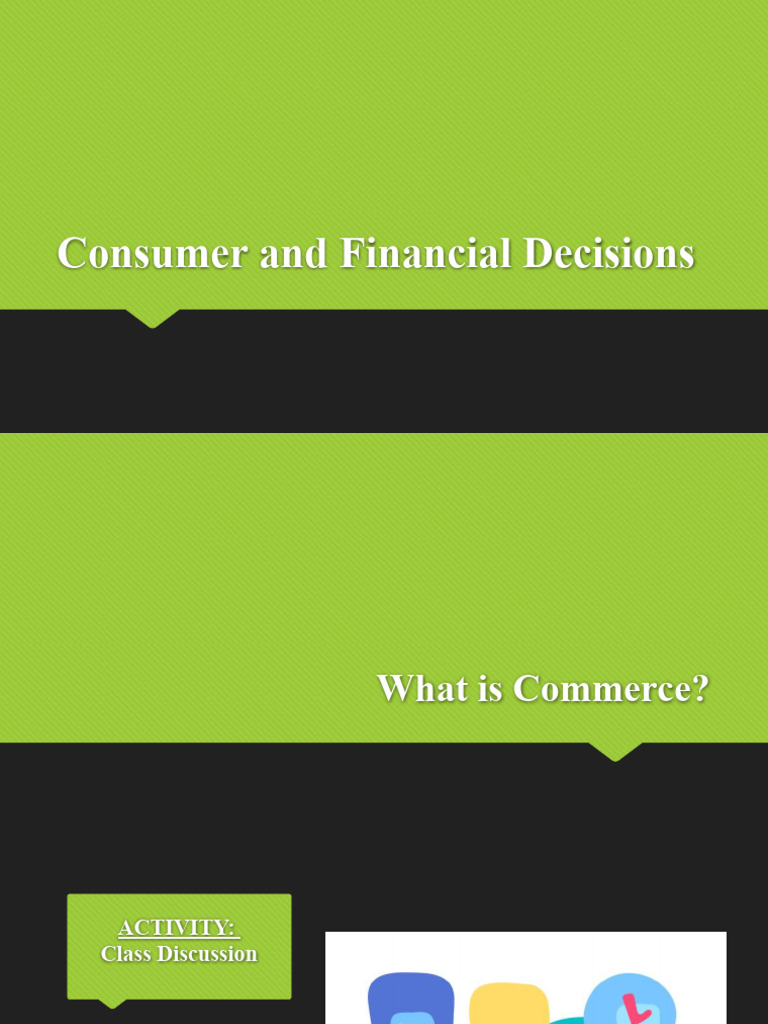 9com2 Consumer and Financial Decisions | PDF | Cheque | Credit Card