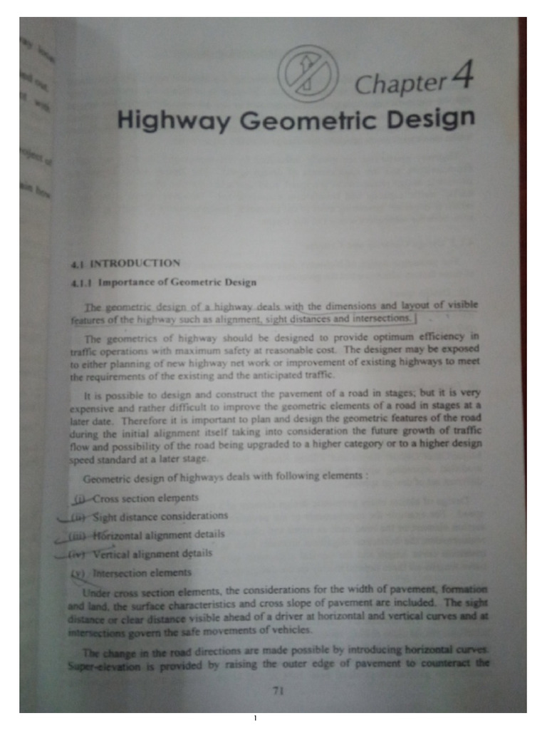 Highway Geometric Design | PDF