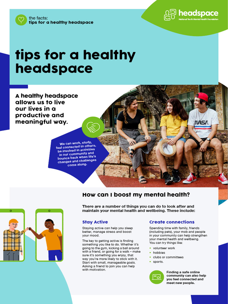 Youth Mental Health Tips | PDF | Sleep | Relaxation (Psychology)