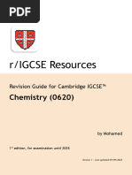 Cie Igcse Chemistry 0620 Atp v2 Znotes | PDF