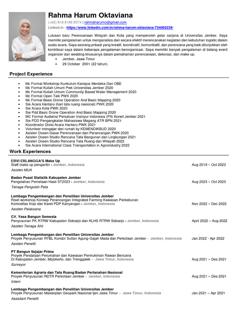 CV Untuk Wedding Organizer | PDF