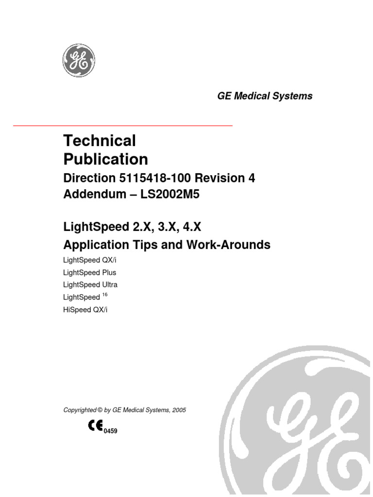 Application Tip - Lightspeed 5115418 | PDF | Vacuum Tube | X Ray