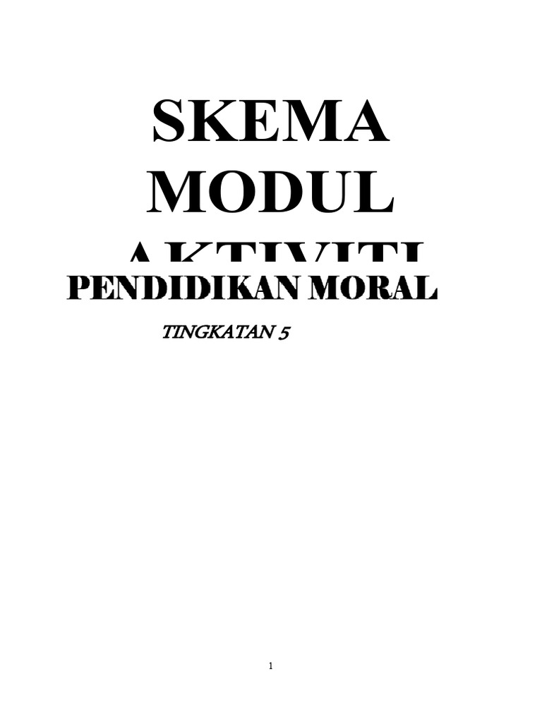 Skema Modul Ting 5 Somu | PDF