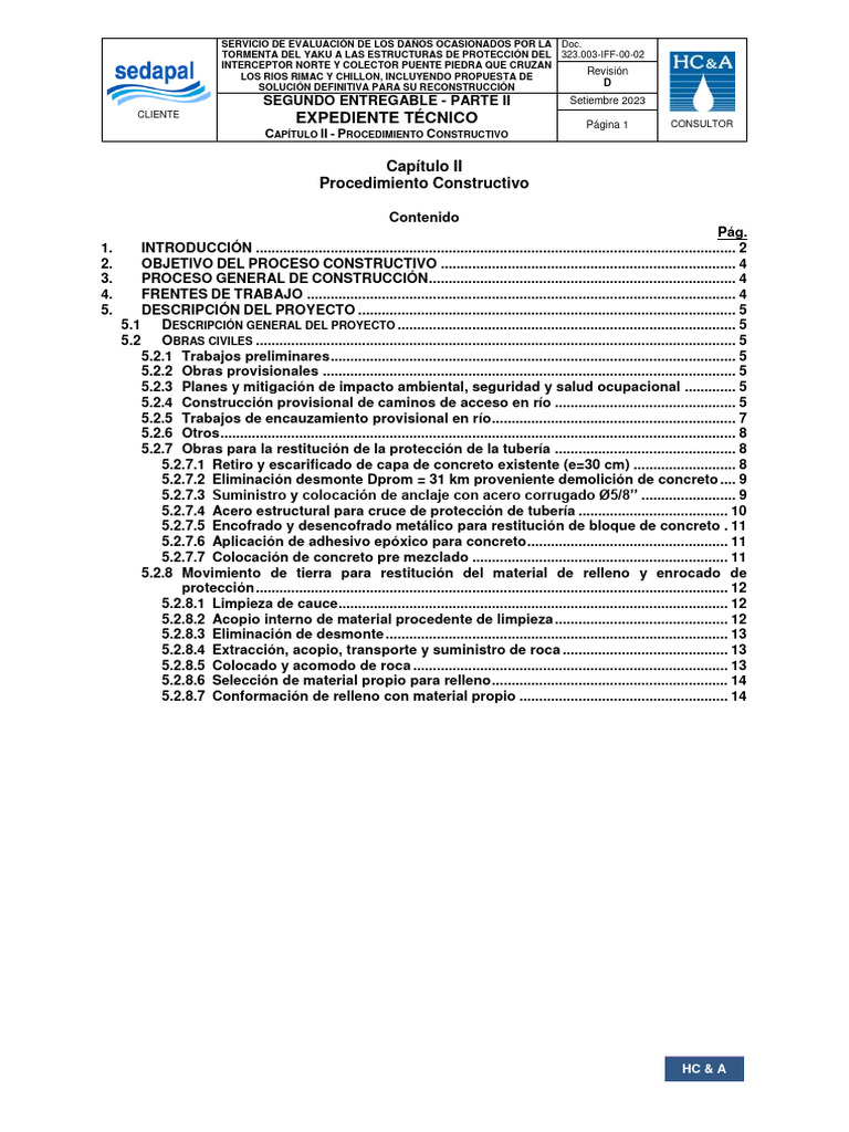 02.proced Constructivo CP (Texto) | PDF | Hormigón | Ingeniero civil