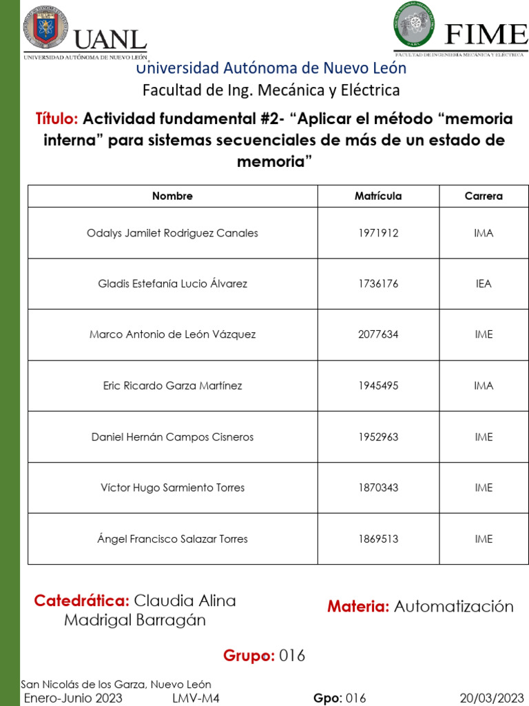 Actividad Fundamental #2 | PDF Actividad Fundamental #2 | PDF