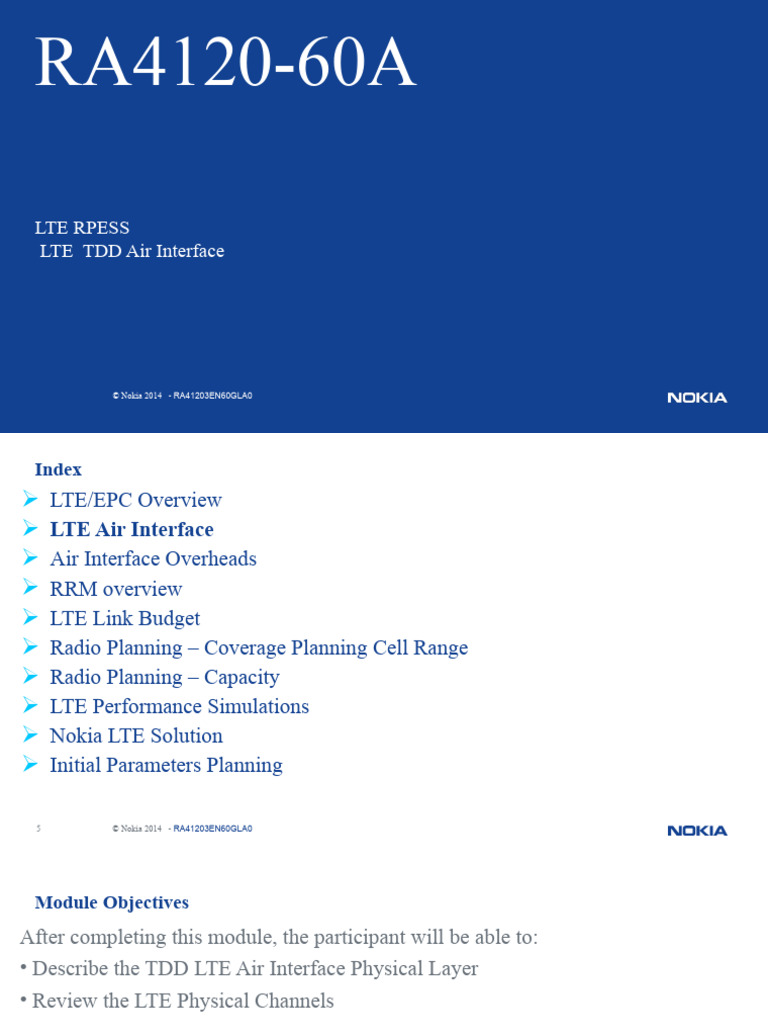 03 02 RA41203EN60GLA0 Air Interface | PDF | Lte (Telecommunication ...