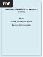 BBA 1st Sem Sample Question Paper 2025 | PDF