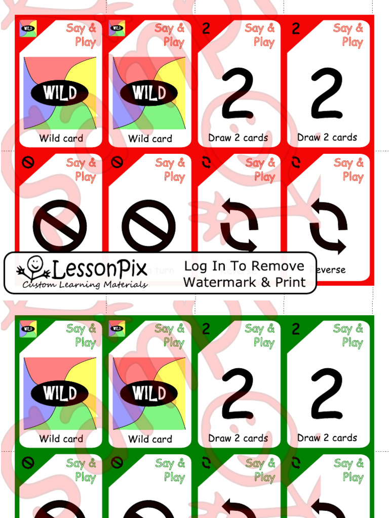 Add+on+Cards+for+Uno+Type+Game Material 7446581 | PDF