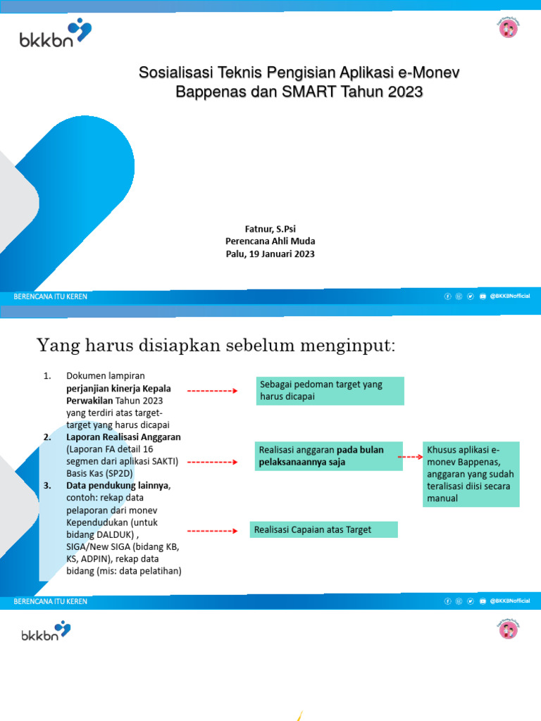 E-Monev Bappenas Dan SMART 11 | PDF